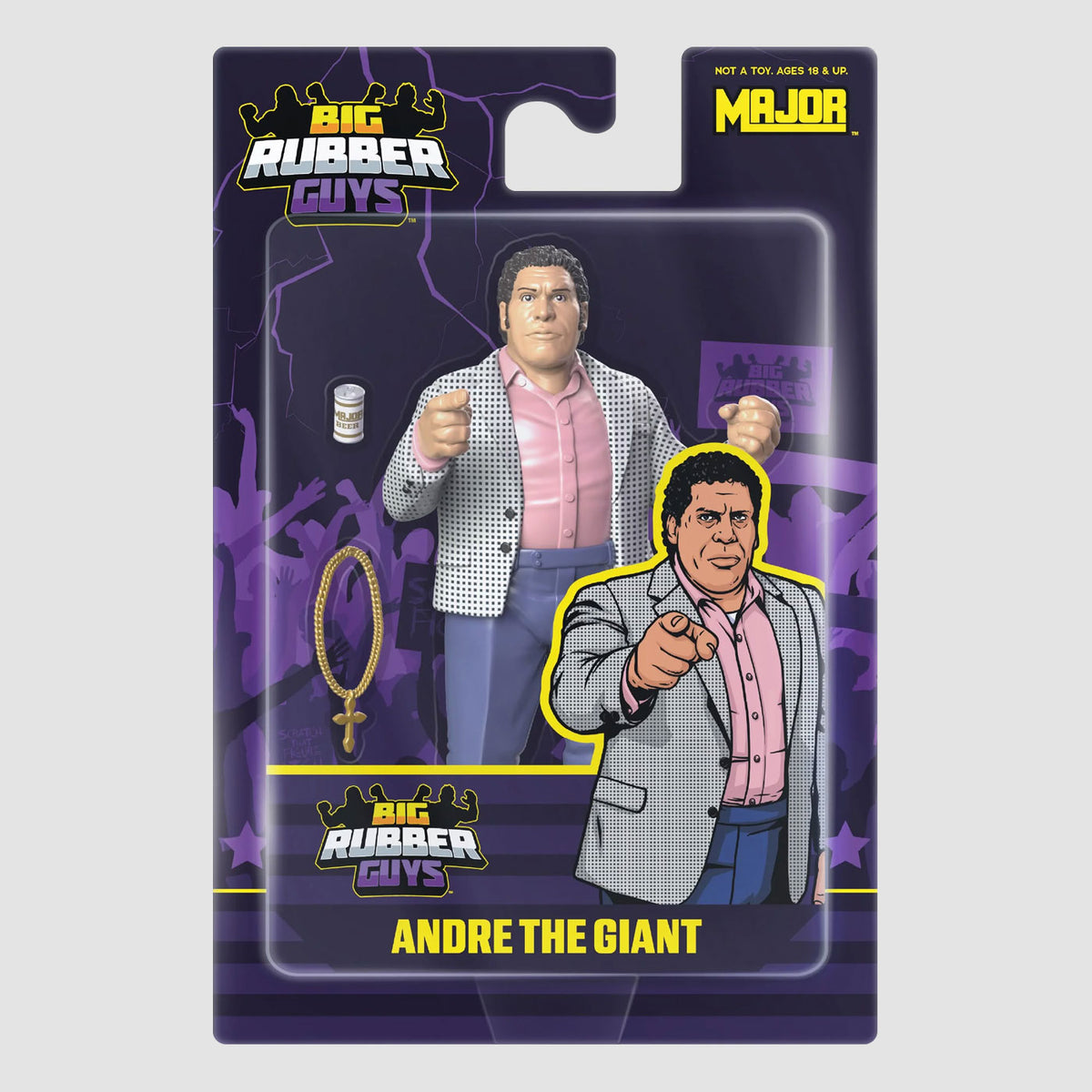 Big Rubber Guys Andre The Giant Series 16 LJN-Style Rubber Wrestling ...